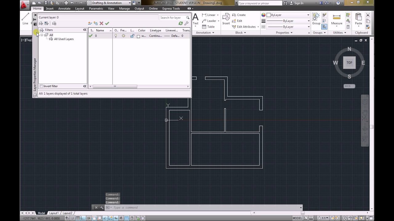 AutoCAD 03 Tekenen en Layers - YouTube