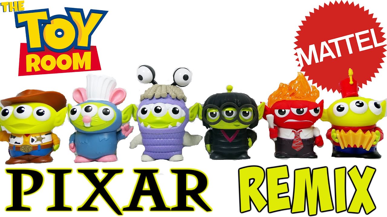Mattel Disney Pixar Alien Remix Remy, Edna, & Anger Review + Series 2 ...