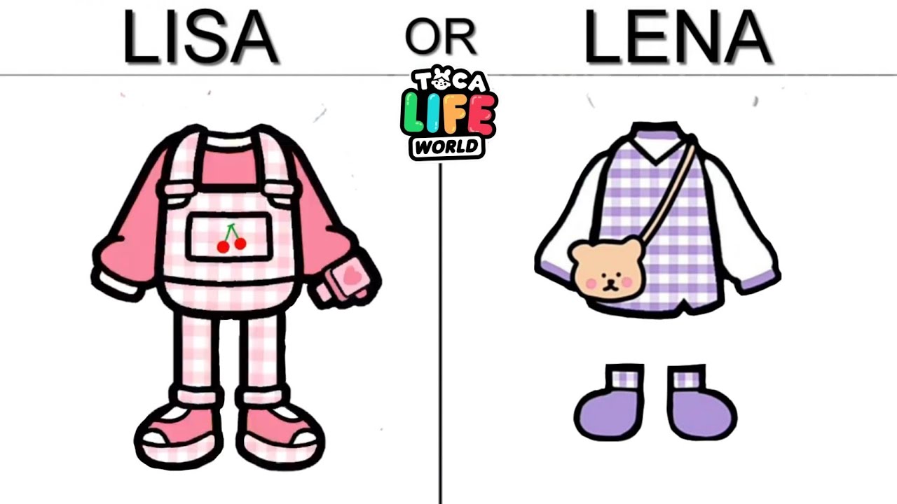 Lisa or Lena pink vs purple | Toca life world | Toca Potter - YouTube