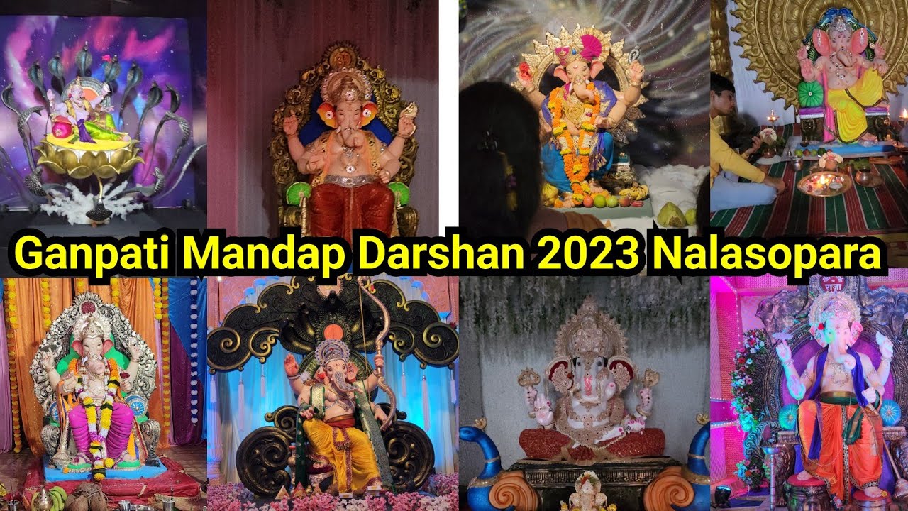 Ganpati Mandap Darshan 2023 Nalasopara #ganapti #ganeshchaturthi - YouTube