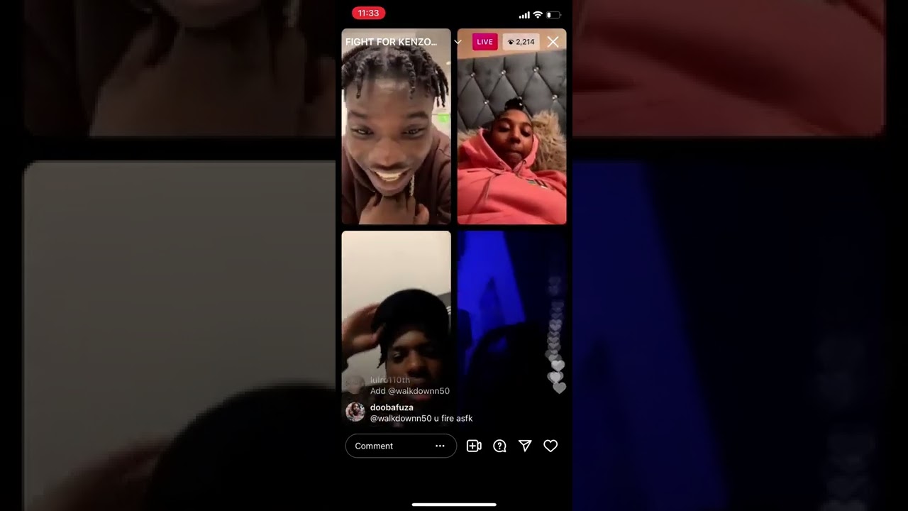 Buba 100x and Noticuz full ig live (Bando gz sister AKA Kenzo B Caught ...