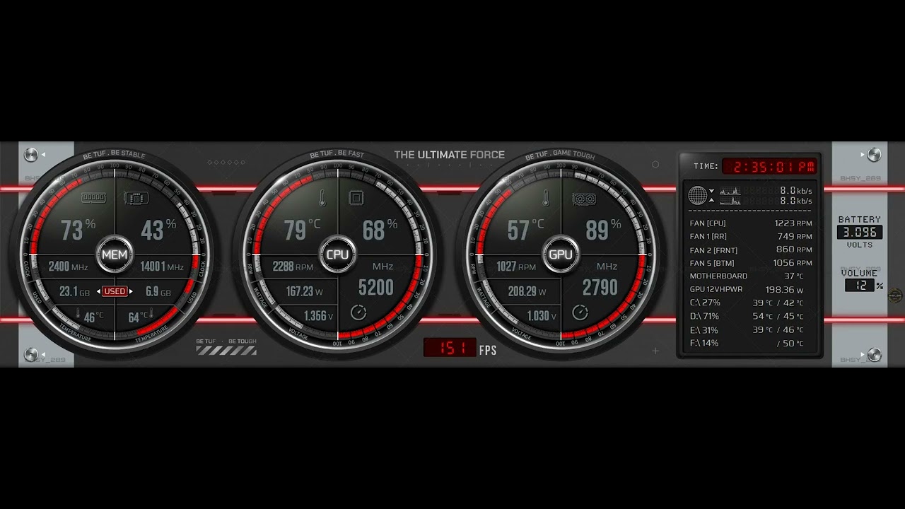 TUF Sensor Panel - 53 1920x480 TUF / 53 1920x515 TUF - YouTube