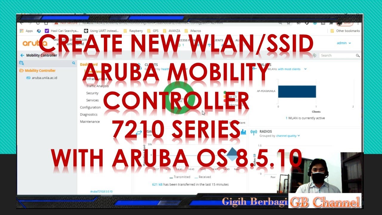 New WLAN/SSID on Aruba Mobility Controller 7210 Series Aruba OS 8 - Wi ...