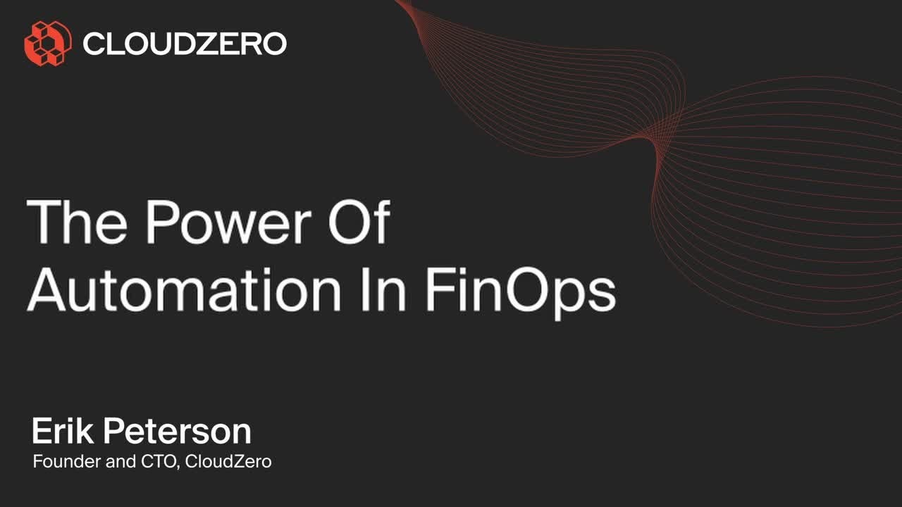 The Power Of Automation In FinOps - YouTube