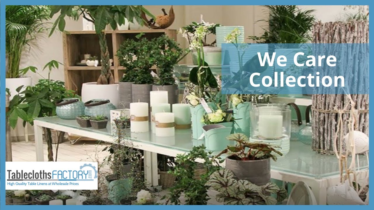 We Care Collection | Work from Home Décor | Tableclothsfactory.com ...