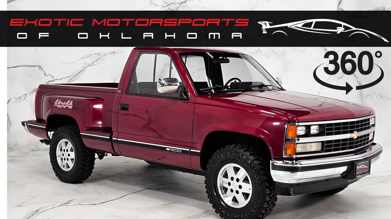 1989 CHEVROLET C/K 1500 - LOW MILES * RED INTERIOR - C1830 - YouTube