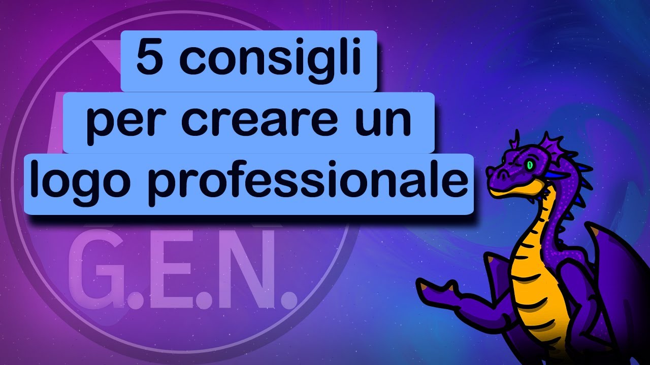5 CONSIGLI su come CREARE un LOGO PROFESSIONALE in modo FACILE e ...