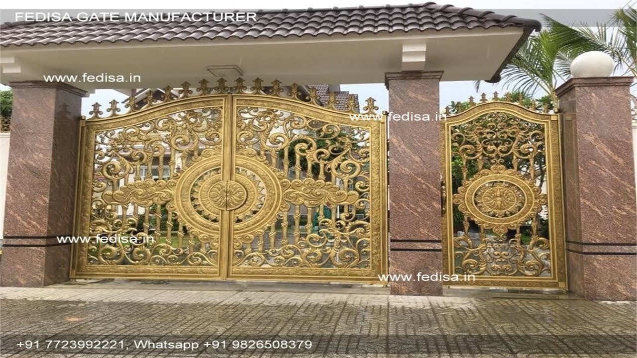 Gate Design Gate Color House Main Gate Pillar Design Iron Gate Designs ...