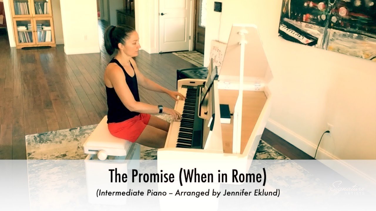 The Promise (When in Rome) - Intermediate Piano Sheet Music - YouTube
