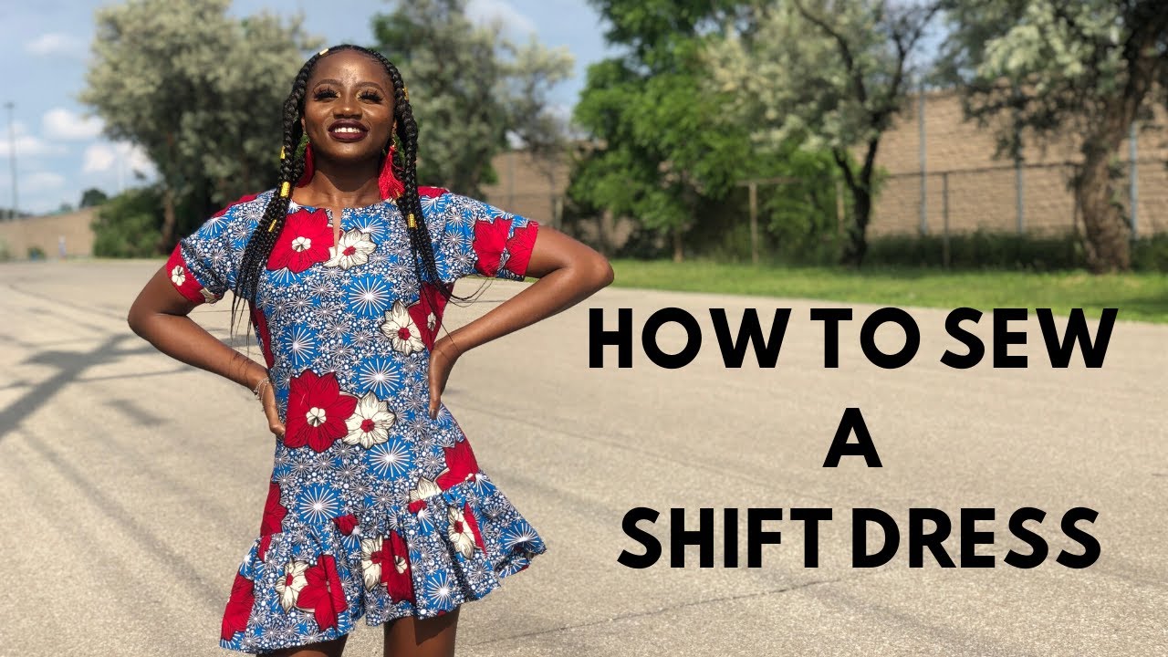 How to sew a shift dress | Stitching Tutorial | Beginner Dressmaking ...