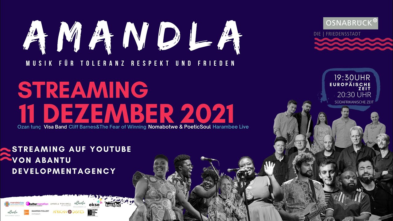 Amandla Musik für Toleranz Respekt und Frieden - YouTube