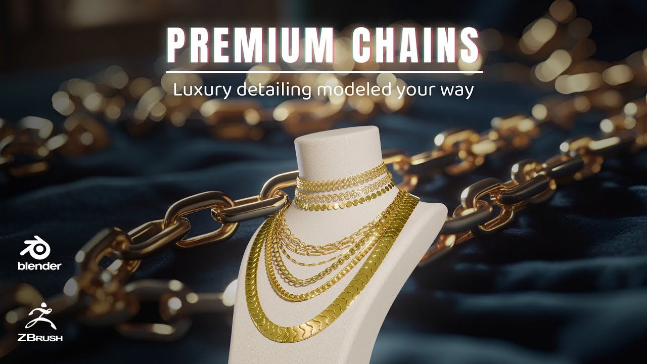 Quickly Create Stunning 3D Jewelry! | Premium Chains for ZBrush ...