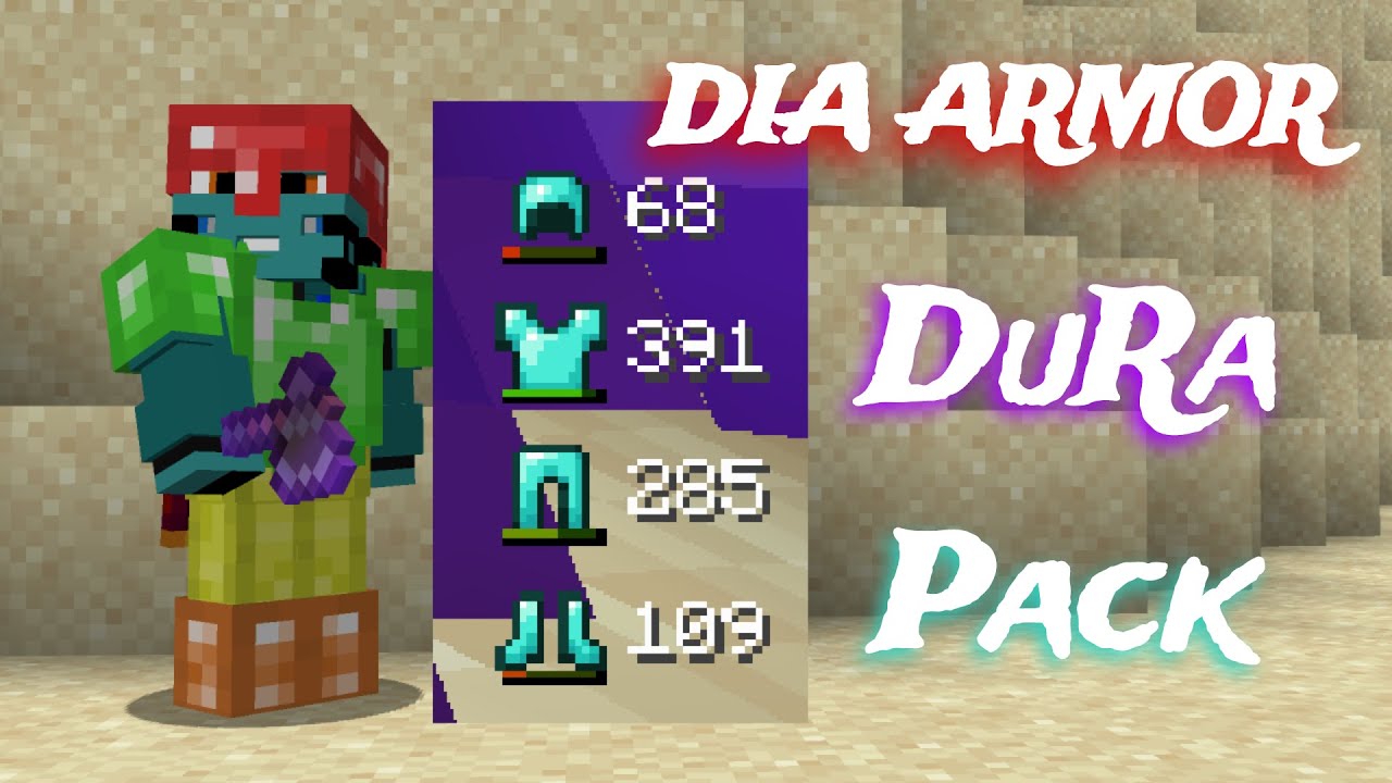 HOW TO SEE OTHER`S DIAMOND ARMOR DURABILITY IN MINECRAFT PVP - YouTube