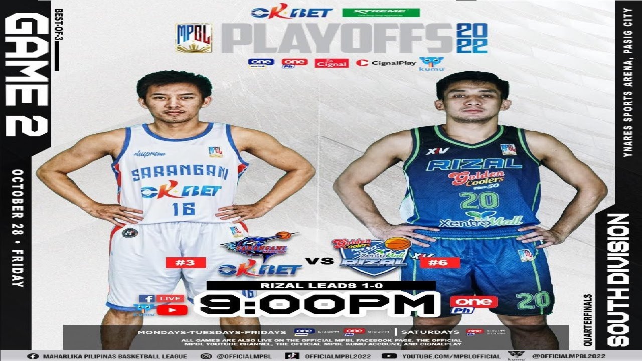 Sarangani Vs Rizal | Game 2 | October 28, 2022 | Full Highlights - YouTube