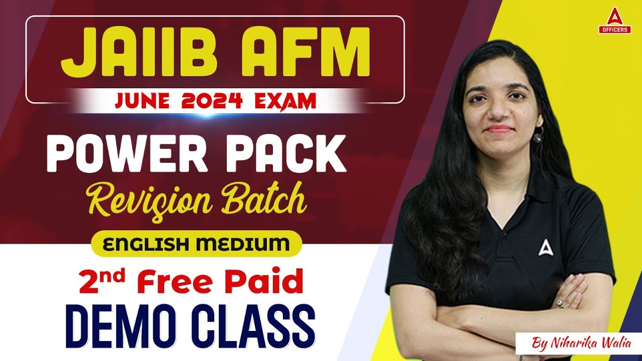 JAIIB AFM 2024 English Medium | Revision Batch Demo Class | JAIIB 2024 Online Classes - YouTube