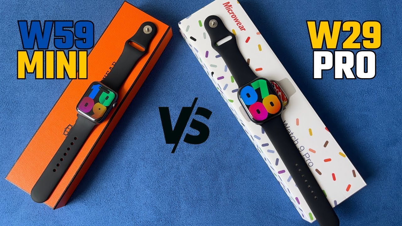 COMPARATIVO: Smartwatch W29 PRO vs Smartwatch W59 Mini! Qual a MELHOR ...