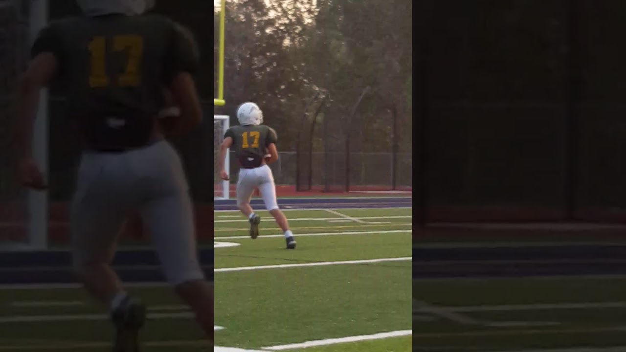 Reece Thompson football practice 2017 - YouTube