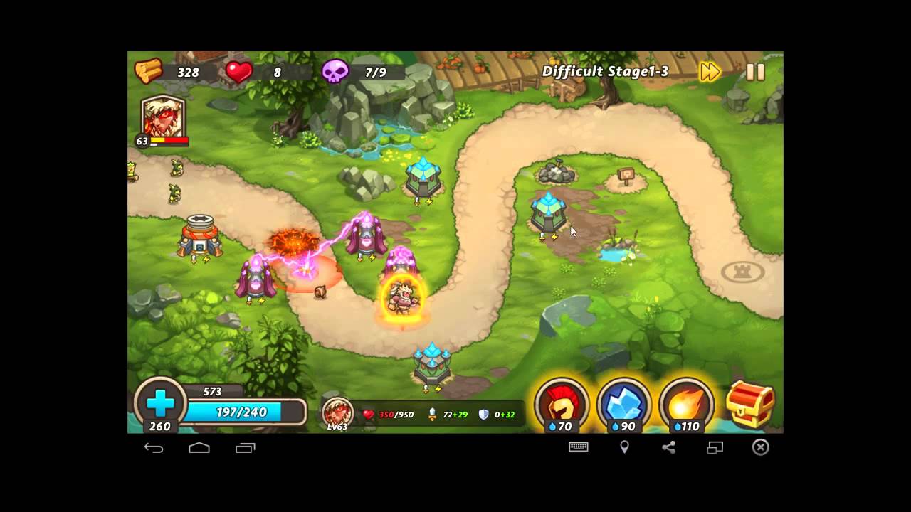 Castle TD 2 First Battle 1-3 Difficult - YouTube