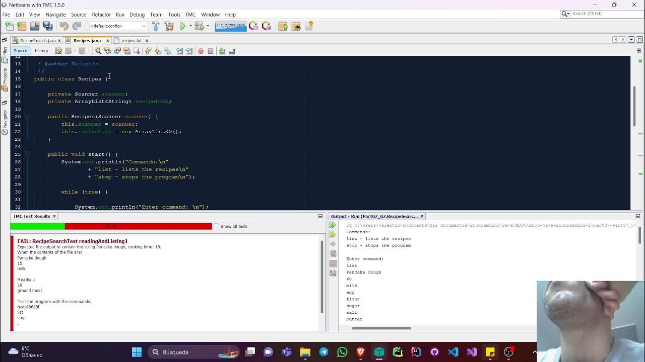 04 Code with me: Java MOOC Recipe Search part 1 - YouTube