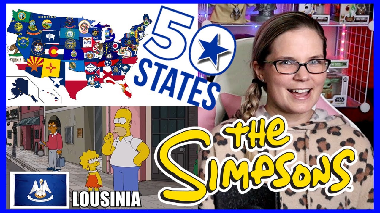 Teacher Coach Reaction to All 50 States Portrayed By The Simpsons - YouTube