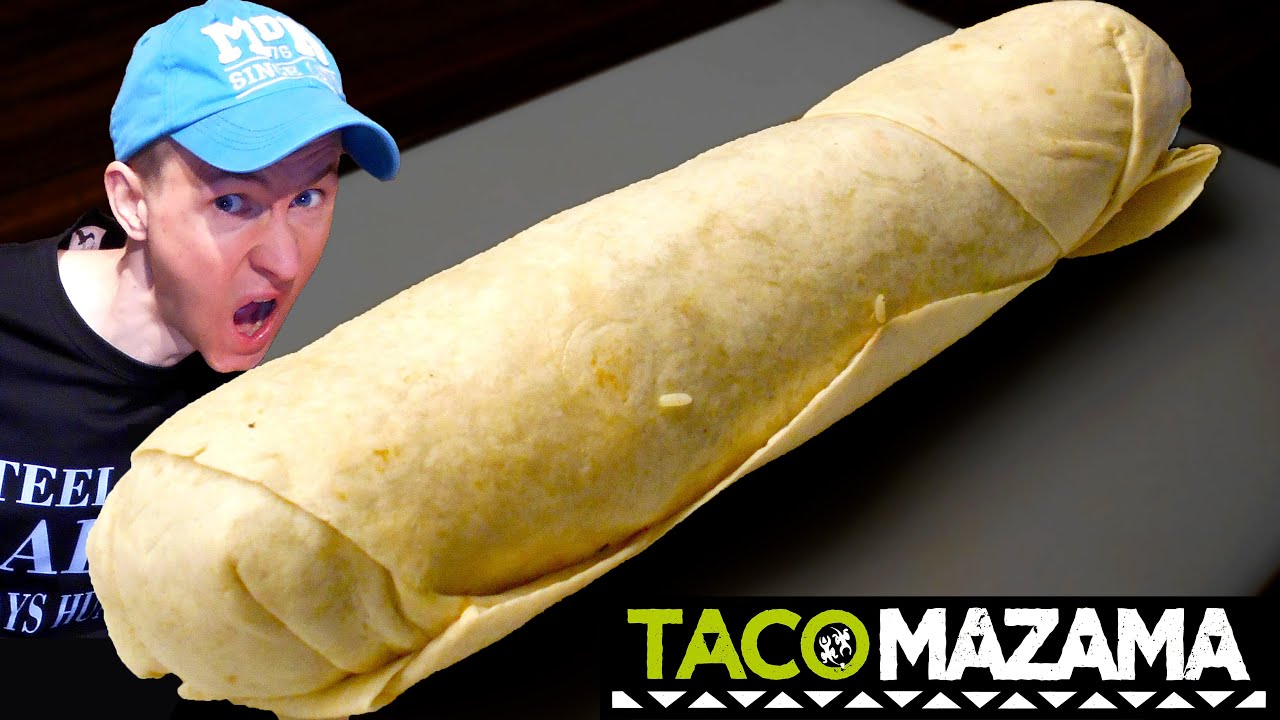 4LB TRIPLE SIZED GIANT BURRITO CHALLENGE | MAN V FOOD | 2ND CHALLENGE ...