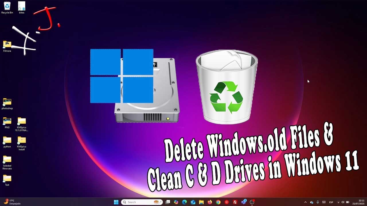 Delete Windows.old Files & Clean C & D Drives in Windows 11 – Free Up ...
