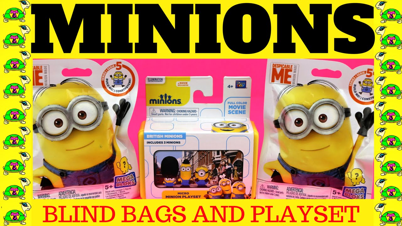 Minions Despicable Me Blind Bags Series 5 MEGA BLOKS Unboxing British ...