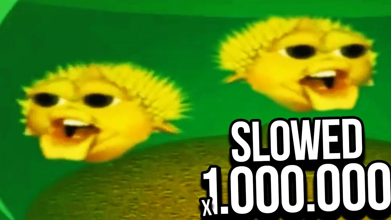 yellow puffer fish singing SLOWED 1000000X don’t pee on the floor, use ...