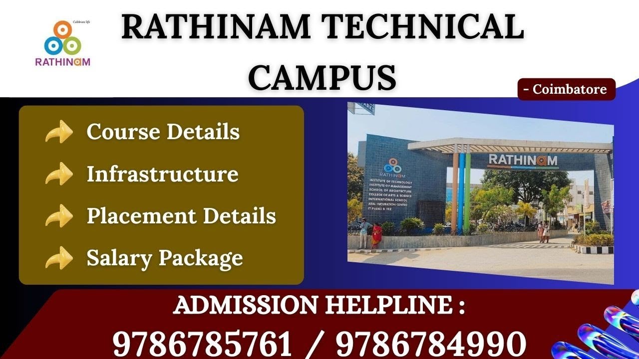 Rathinam Technical Campus Coimbatore | Courses, Placements & Admission ...