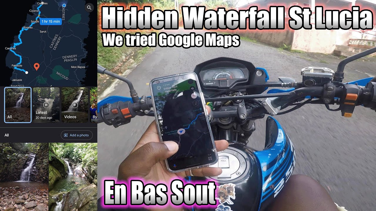 Exploring St Lucia Hidden Waterfalls using Google Maps - Ep 1 ...
