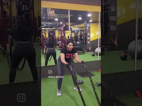 Tesla queen 👑#queen Gym workout and#shrots - YouTube