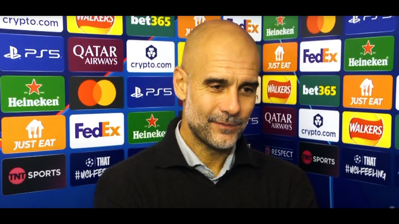 Pep Talks || Match Interview Manchester city 2-0 Napoli - YouTube
