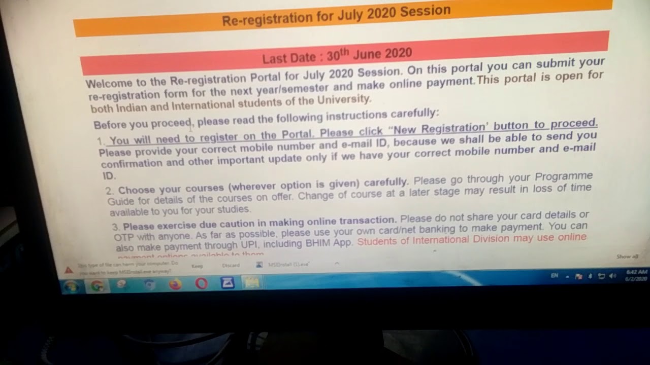 IGNOU RR forms are running online - YouTube