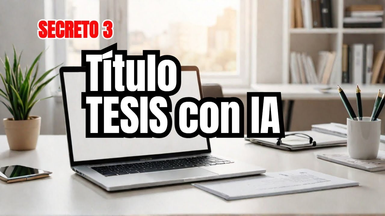 🚨 Cómo hacer el Título de la TESIS con IA? - YouTube
