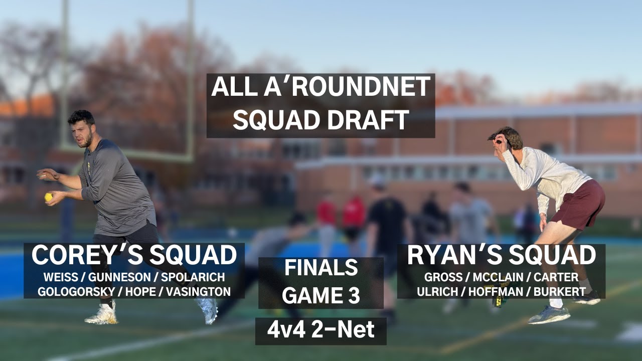 All A'Roundnet Squads | 4v4 2-Net | Finals | Game 3 | C. Weiss v R ...