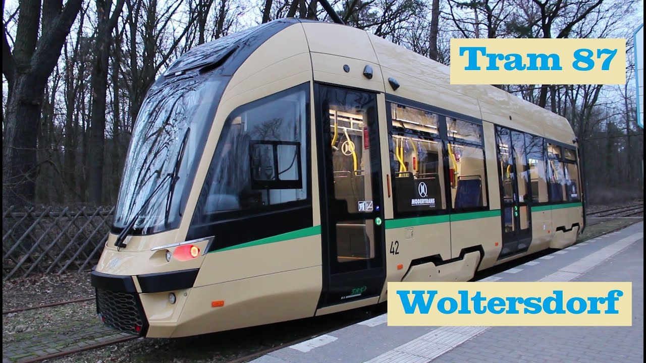 Woltersdorfer Straßenbahn - Tram 87 am 07. Febr '25 - Moderus Gamma mit ...