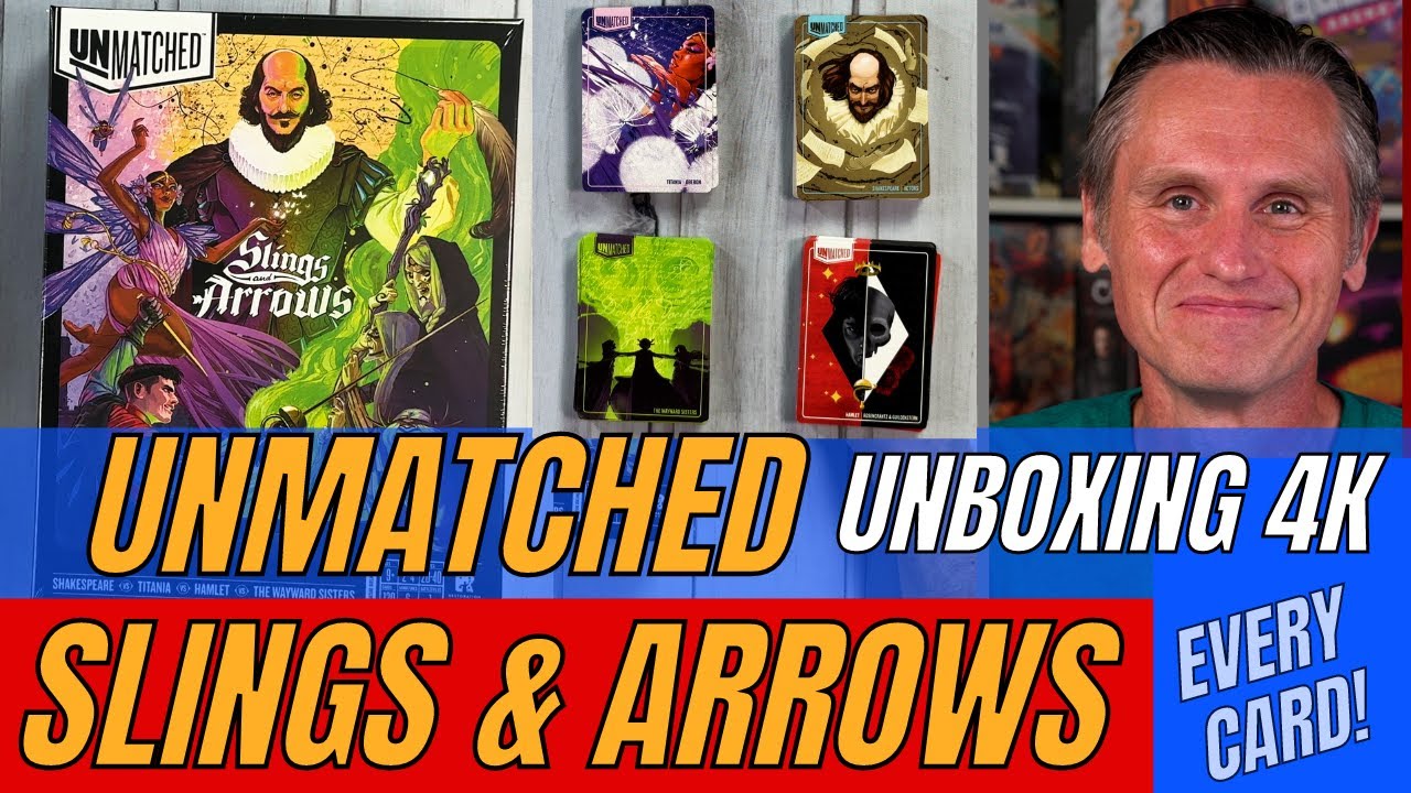 Unmatched: Slings & Arrows 4K UNBOXING & ALL CARDS CLOSE UP ...