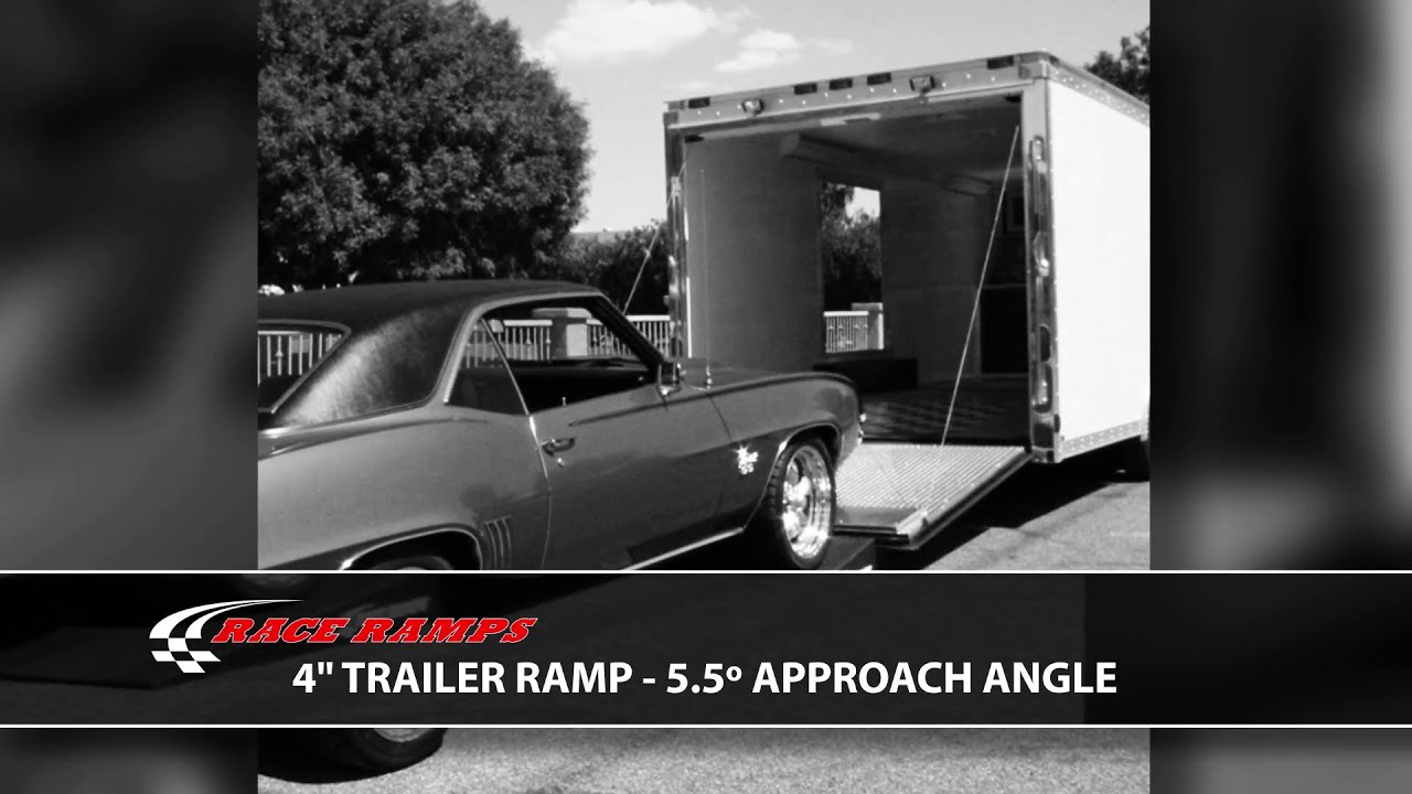 4 H TRAILER RAMP 5 5 DEGREE APPROACH ANGLE - YouTube