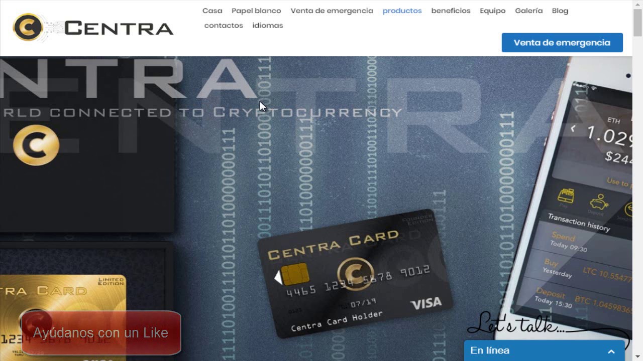 Centra Tech, Tarjeta de Débito Plataforma de Pago de Criptomonedas (ICO ...
