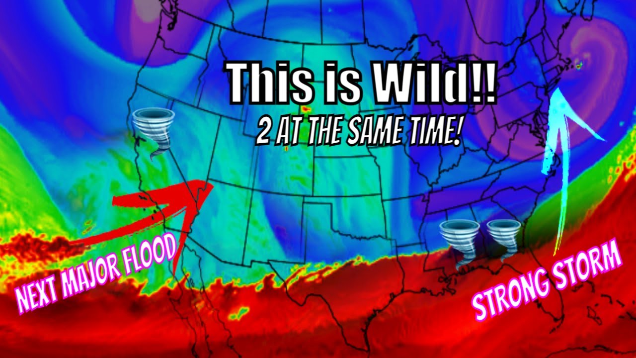 This Is Getting Serious! 2 Storms At Once! - The WeatherMan Plus - YouTube