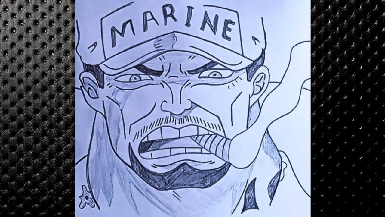 How to draw Akainu | step by step | كيفية رسم اكينو | خطوة بخطوة - YouTube