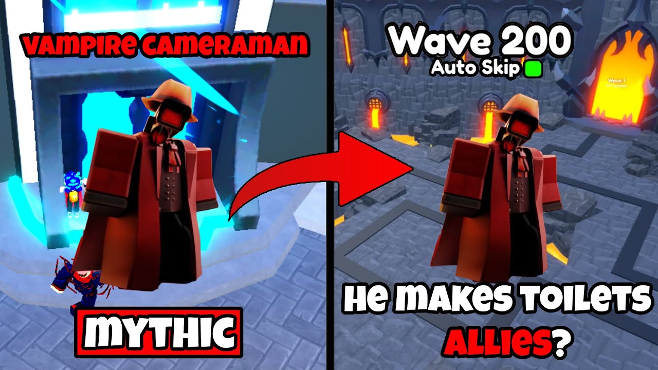 NEW 🧛‍♂️VAMPIRE CAMERAMAN🧛‍♂️ DOES ALOT OF DAMAGE👊 (Toilet Tower ...
