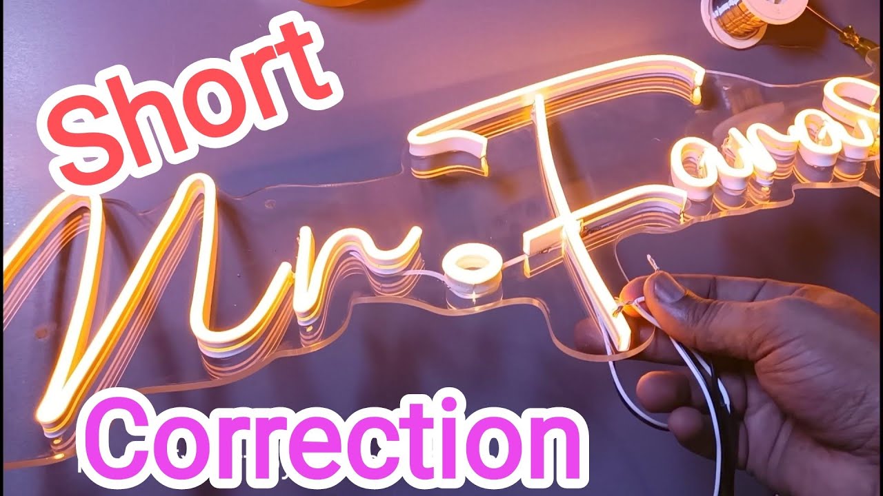 How to remove Short circuit in Neon sign.Remove neon sign wiring ...
