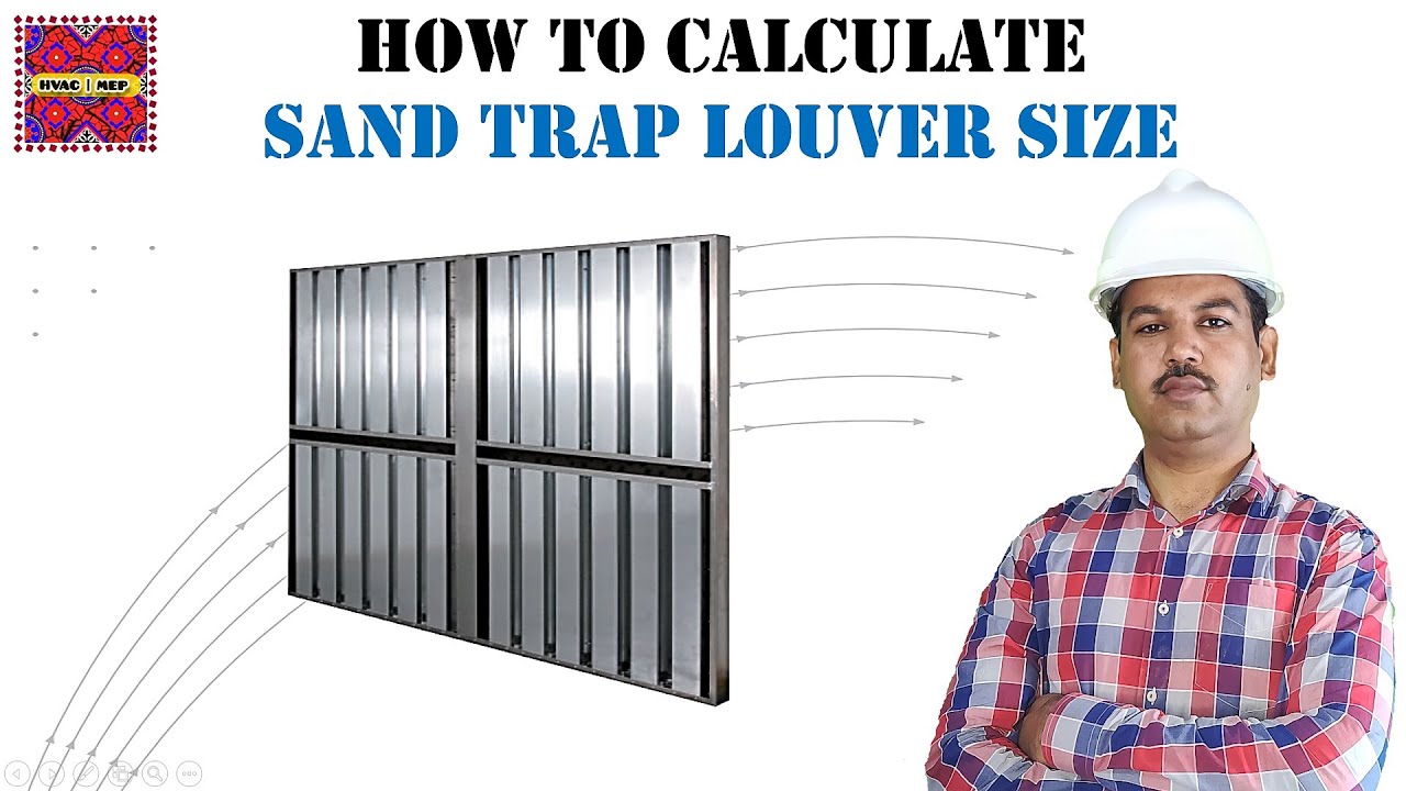 How to Calculate Sand Trap Louver Size in Urdu/Hindi - YouTube
