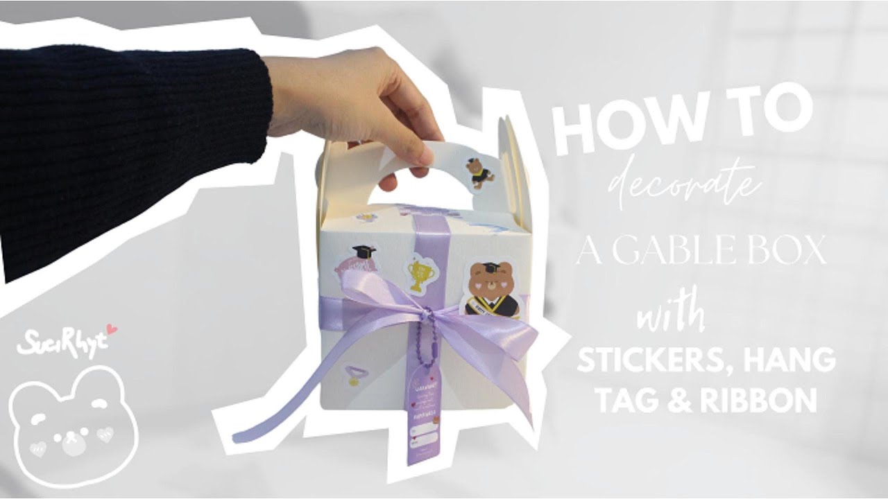 How to decorate a gable box - YouTube