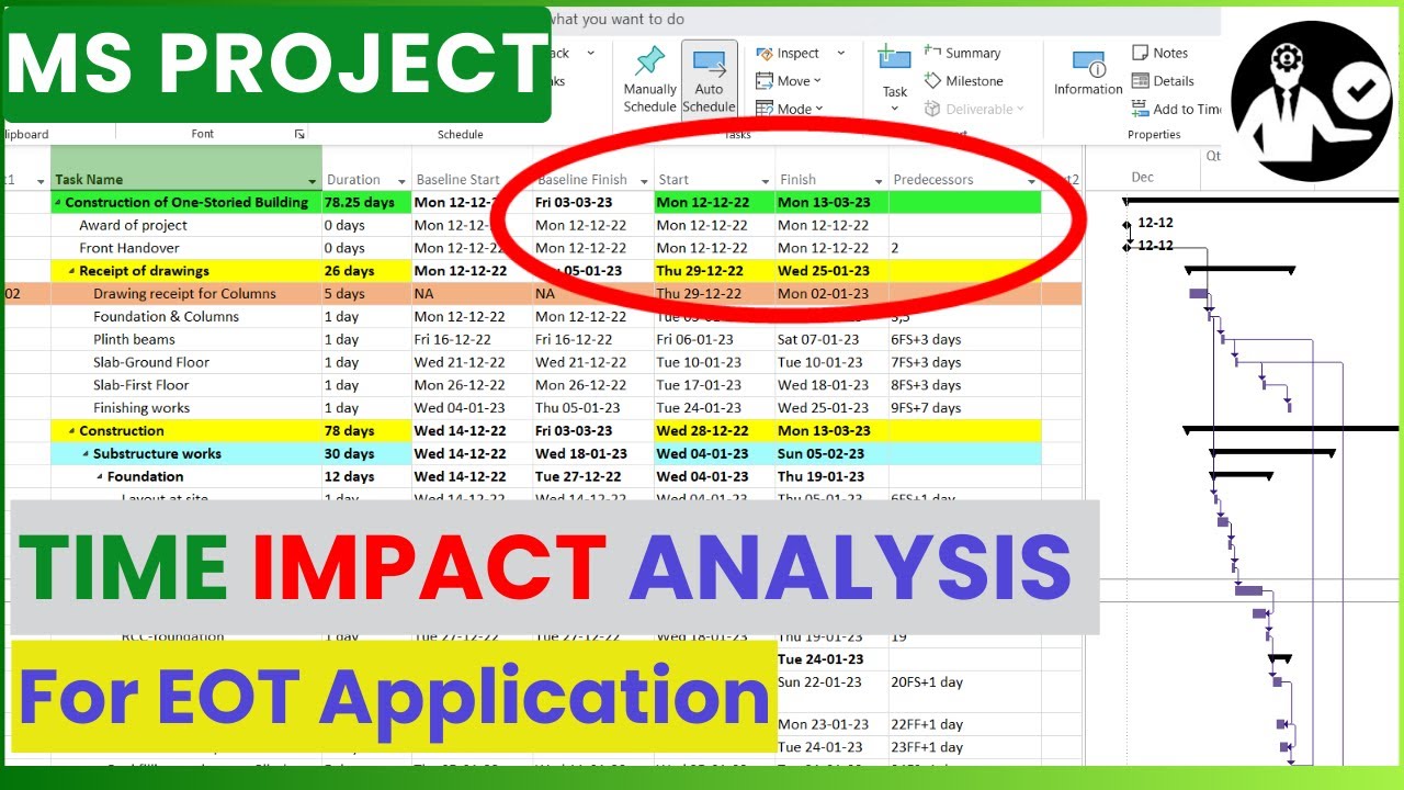 Time Impact Analysis | Construction Extension of Time Application - YouTube