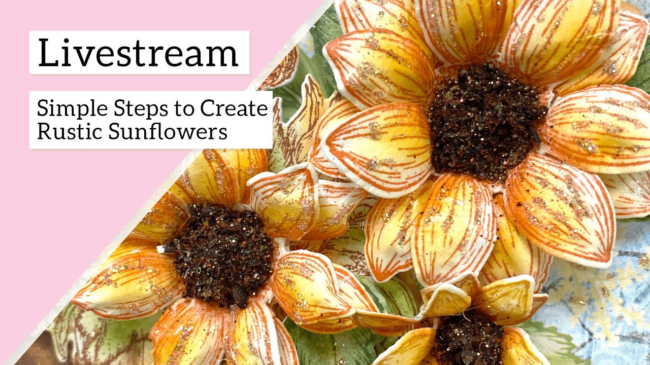 Simple Steps to Create Rustic Sunflowers - YouTube
