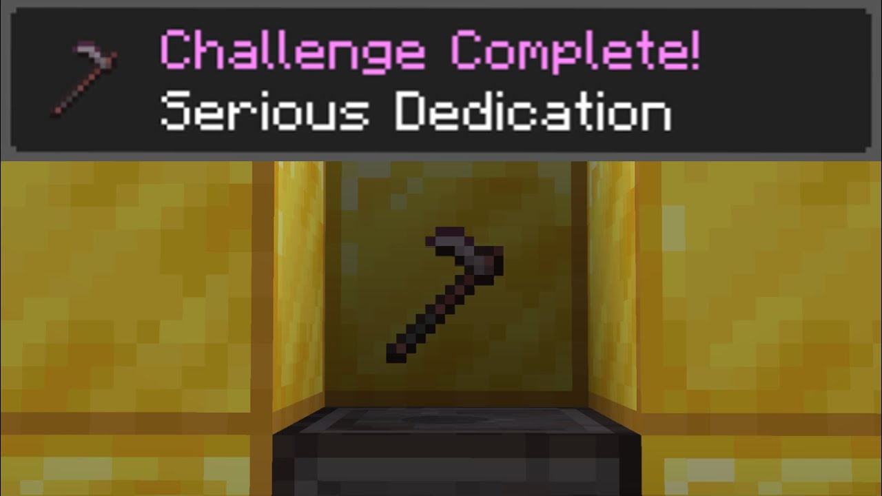 Netherite Hoe in 12 seconds! | Serious Dedication TAS glitchless - YouTube