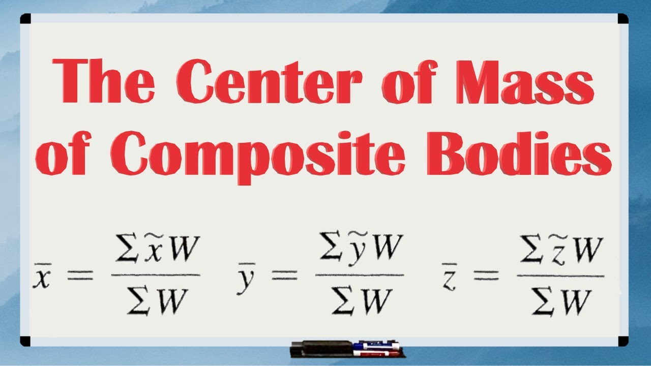 How to Find the Centroid of Composite Bodies // Equations and Step By ...
