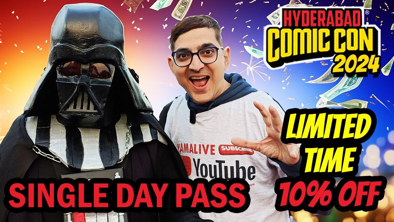 Hyderabad Comic Con 2024 Comic Con Hilex Discount CODE Entry Pass ...